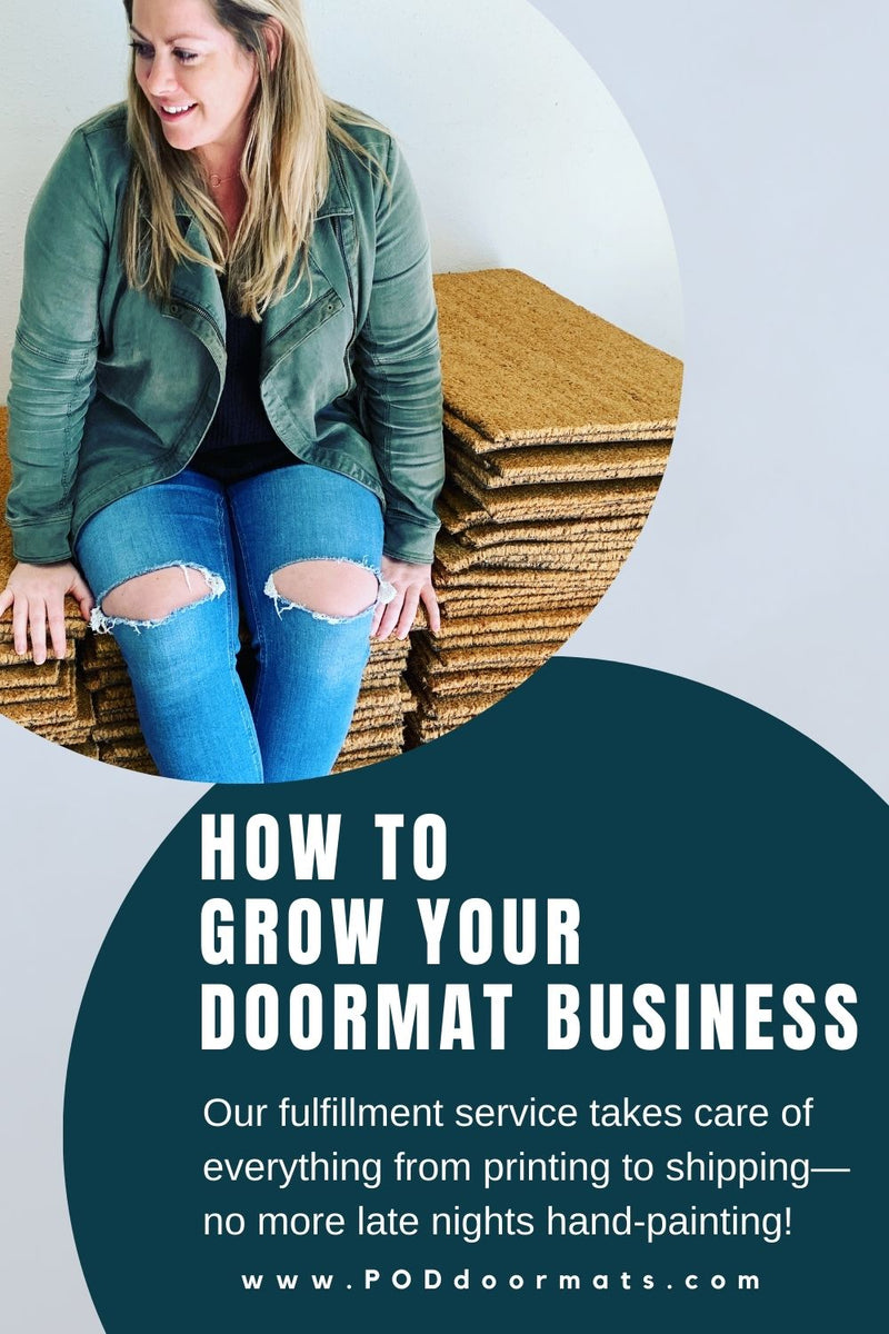 Introducing Print on Demand Doormats by Nickel Designs!