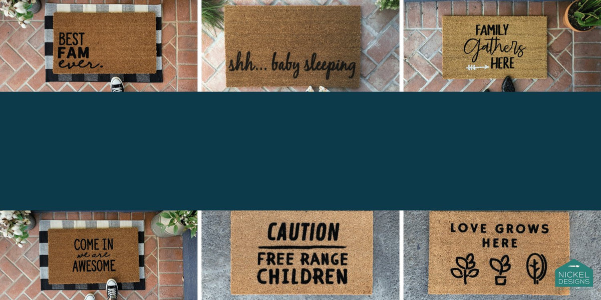 Personalized Family Doormats | Nickel Designs