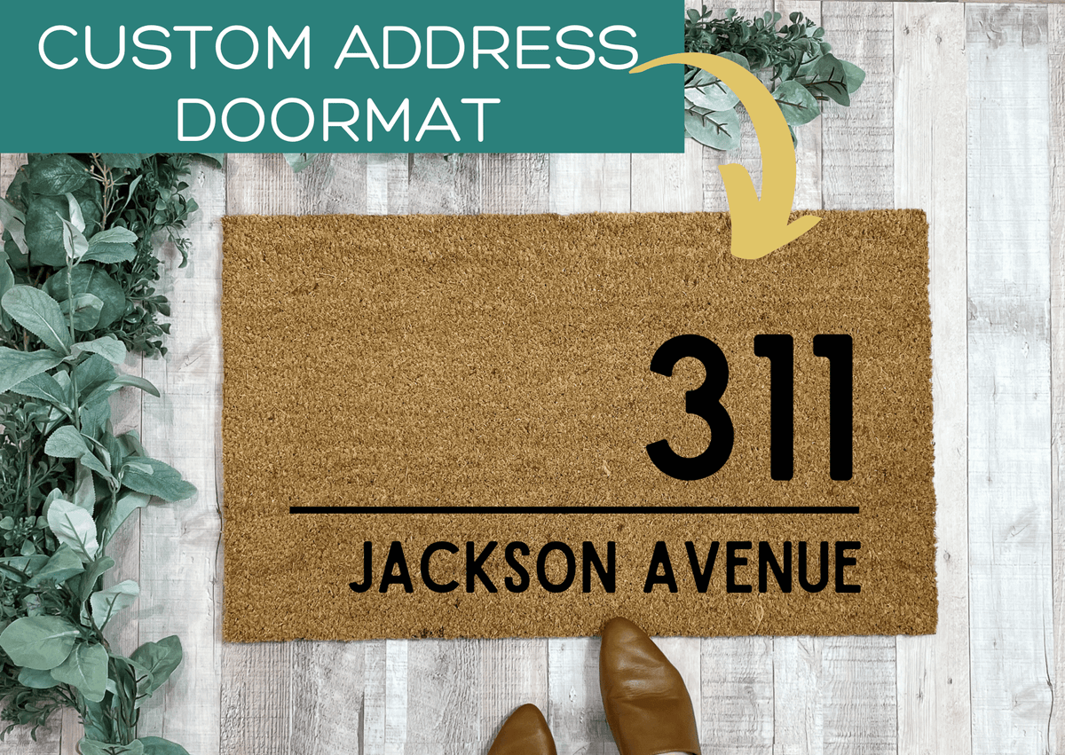 Custom Address Doormat | Personalized Doormats | Nickel Designs