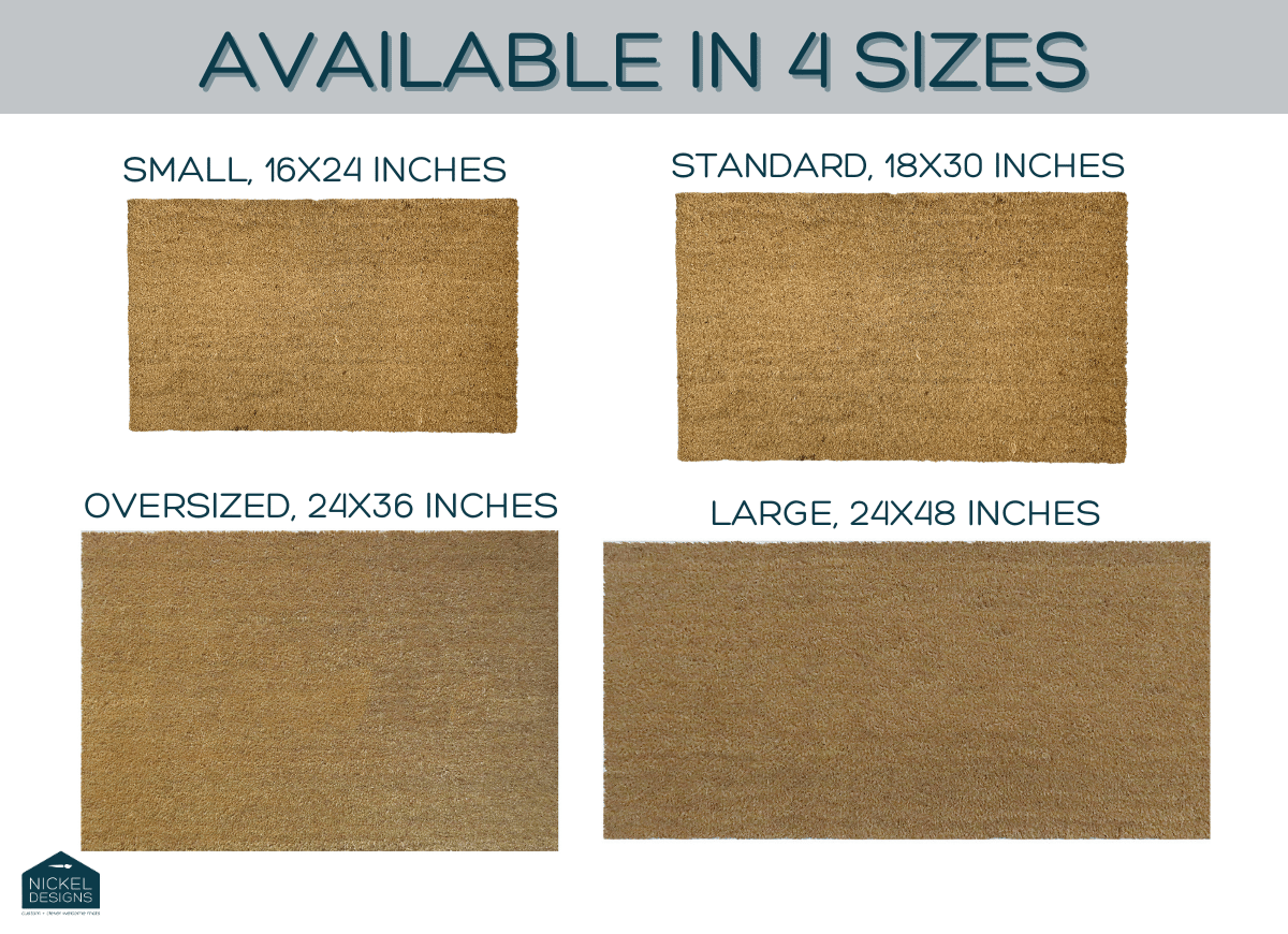 Daisy Coir Doormat | Summer Doormats and Decor | Nickel Designs