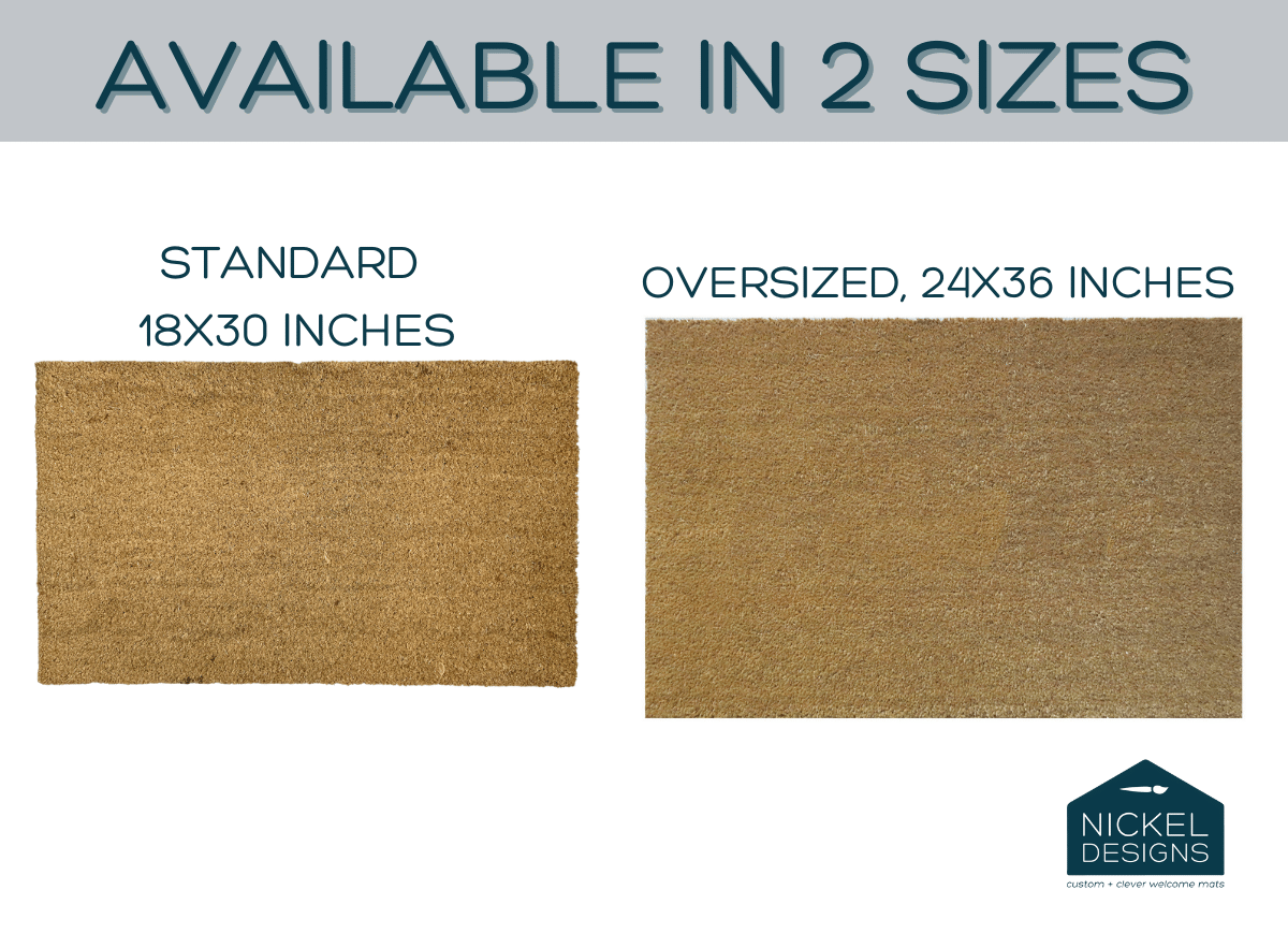 Ghost Door Mat | Halloween Doormat | Fall Decor by Nickel Designs