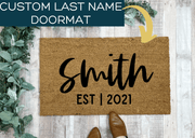 Monogrammed Personalized Doormat | Nickel Designs