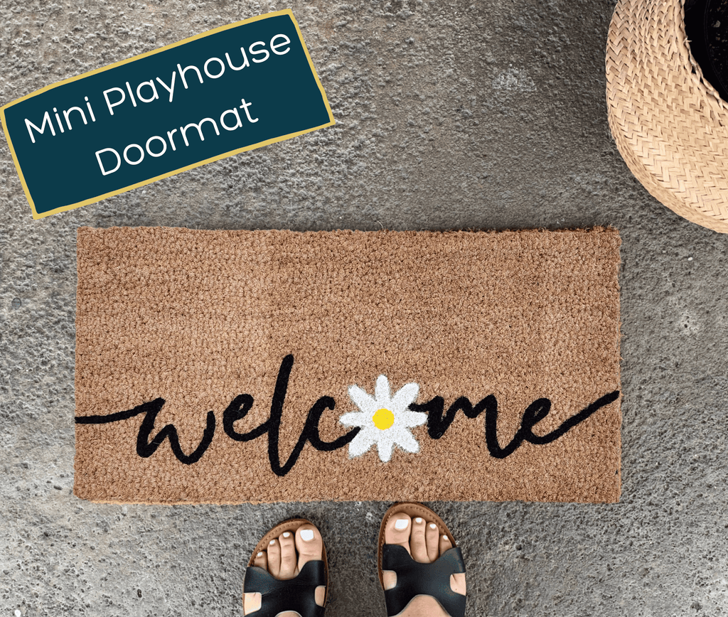 Daisy Flower Doormat | Mini Playhouse Doormat | Nickel Designs
