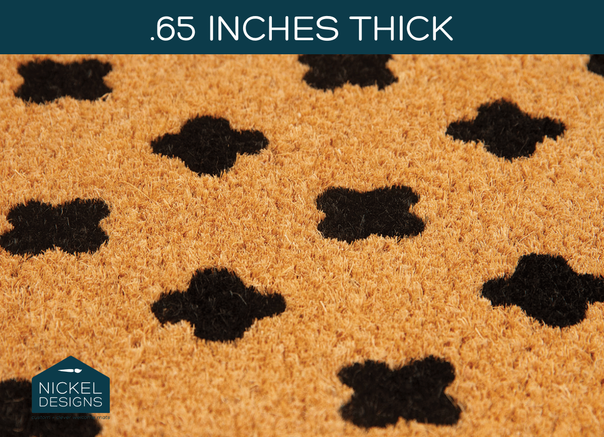 Modern Pattern Doormat | Modern Porch Decor | Nickel Designs