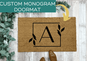 Monogrammed Personalized Doormat | Nickel Designs