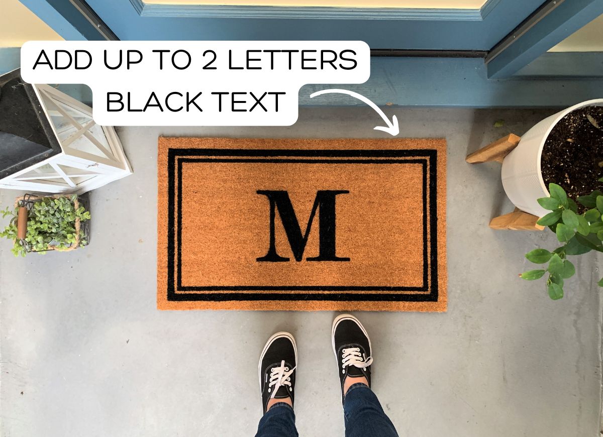 Sale - Double Border Doormat | Custom Doormats | Nickel Designs