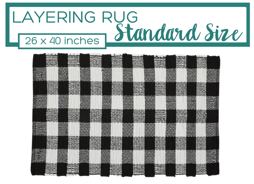 Buffalo Plaid Doormat Layering Rug | Accent Rugs | Nickel Designs