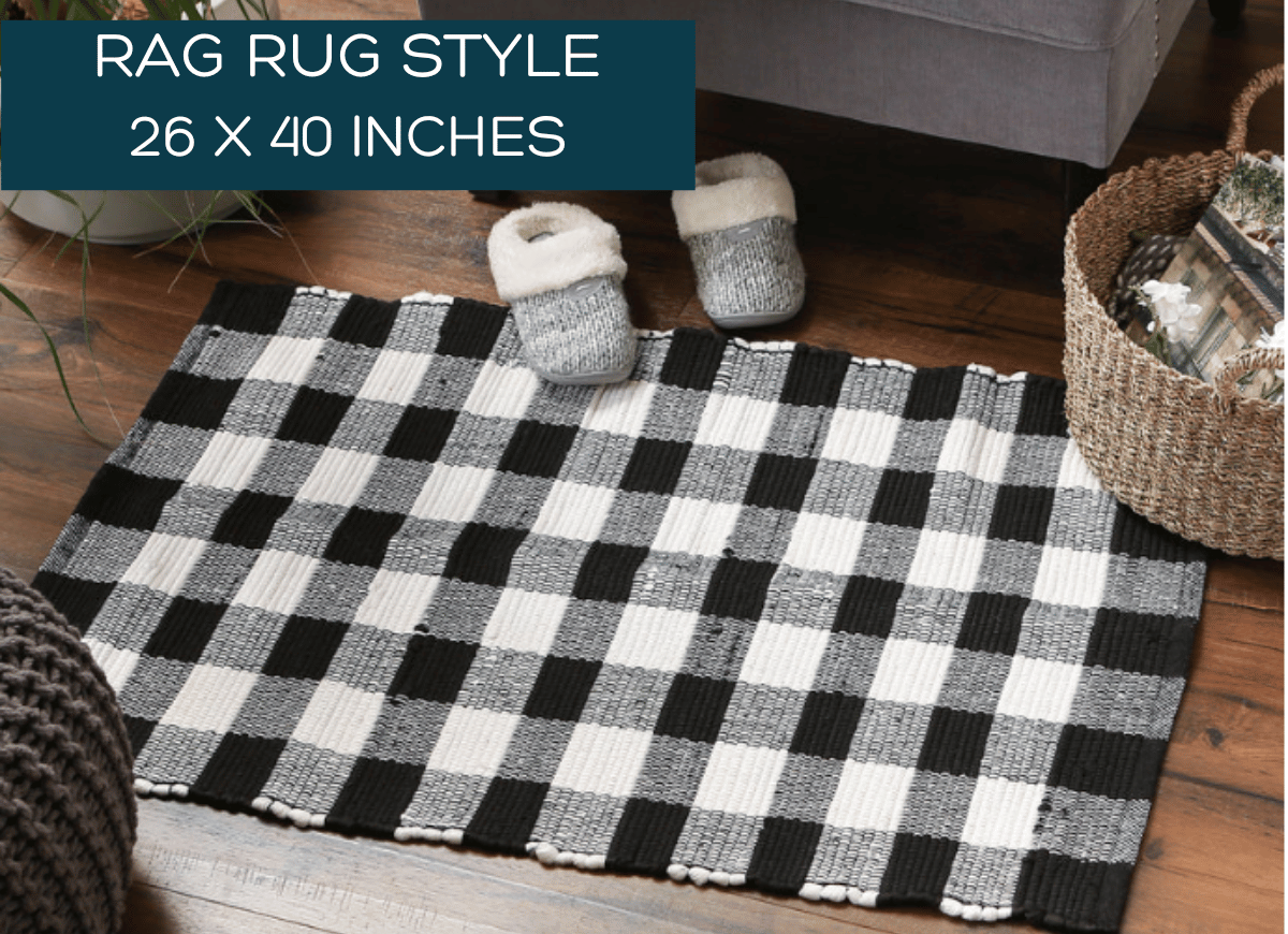 Buffalo Plaid Doormat Layering Rug | Accent Rugs | Nickel Designs