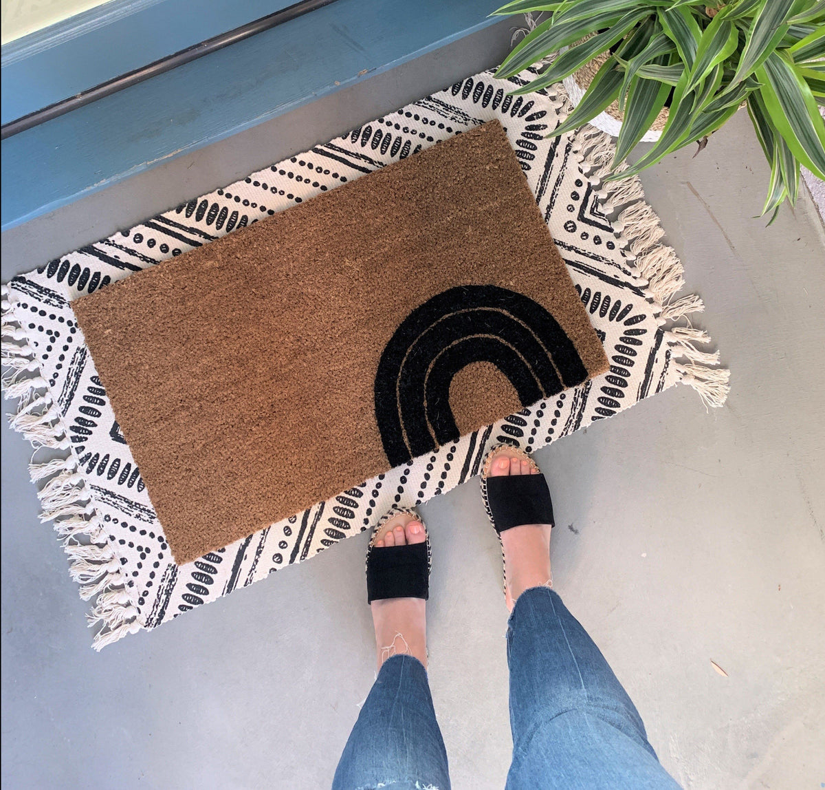 Modern Rainbow Doormat | Nickel Designs Doormats