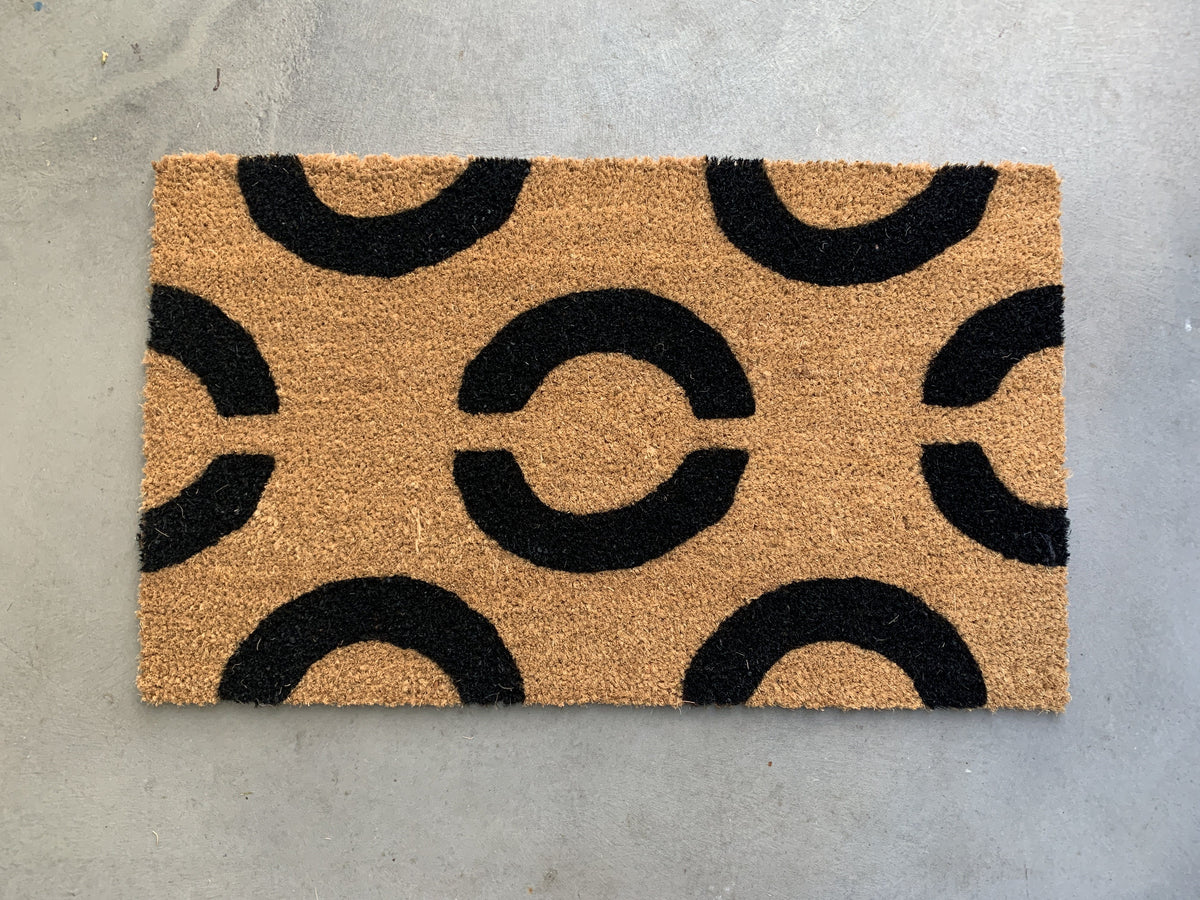 Boho Circles Outdoor Doormat