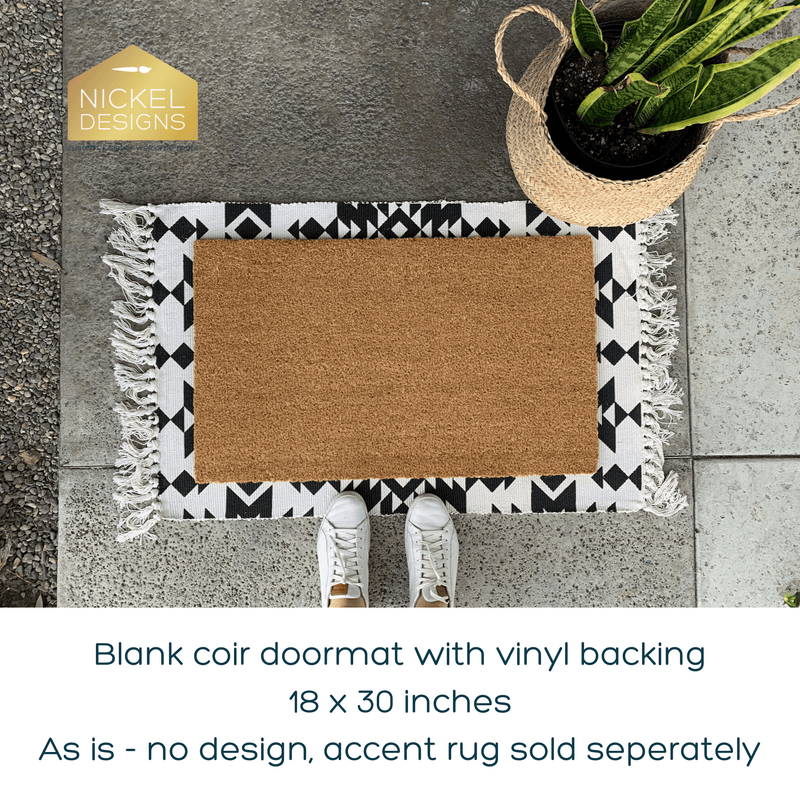 Blank Coir 18 x 30 inch Doormat | Blank Doormat for Crafting