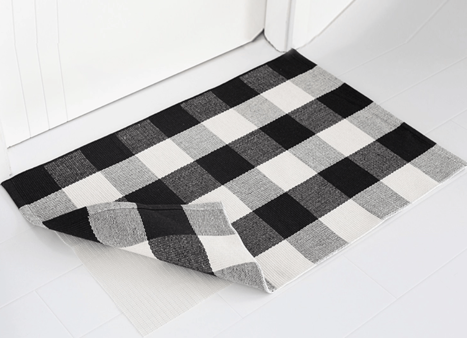 Buffalo Plaid Doormat Layering Rug | Accent Rugs | Nickel Designs