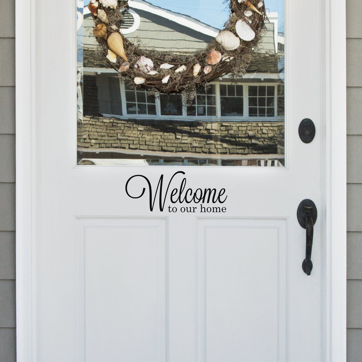 Welcome to our Home Front Door Decal