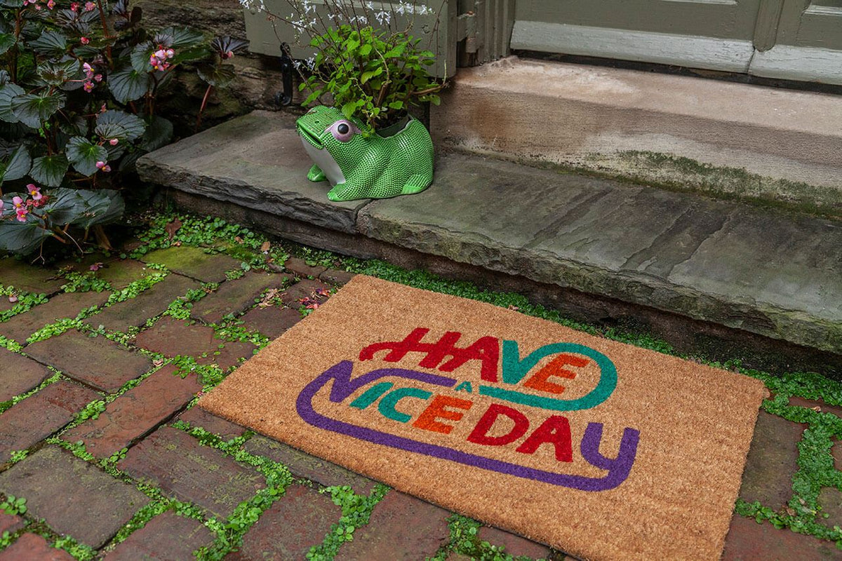 Colorful Have a Nice Day Doormat | Funny Doormats | Nickel Designs