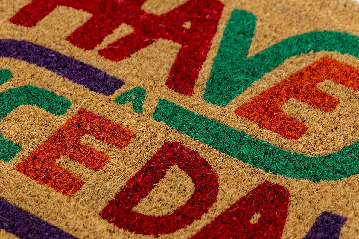 Colorful Have a Nice Day Doormat | Funny Doormats | Nickel Designs