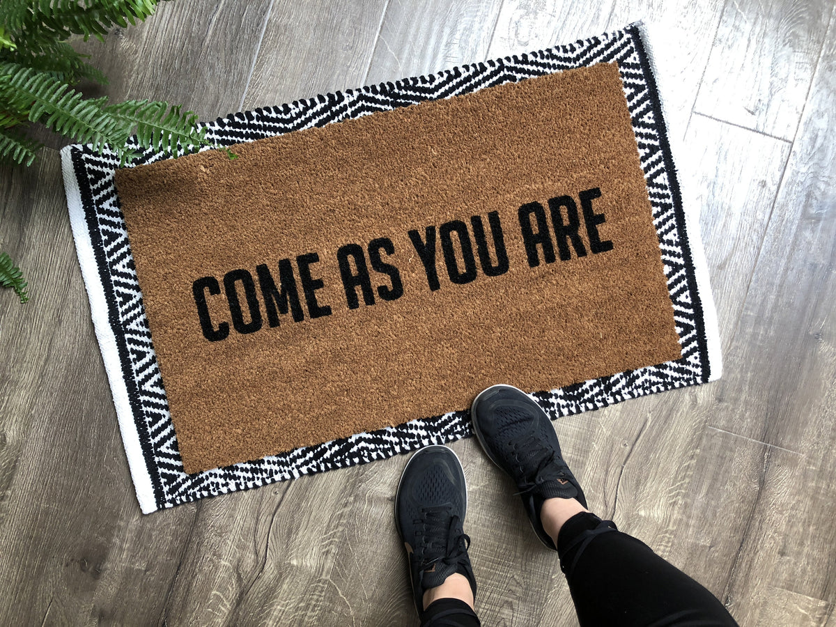 Come As You Are Welcome Mat | Modern Doormats | Nickel Designs
