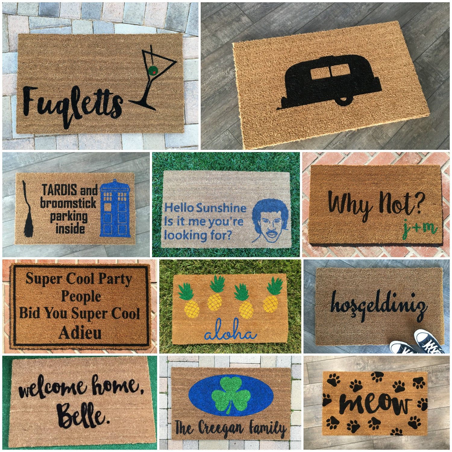 Completely Custom Personalized Doormat - Standard Size 18"x 30"