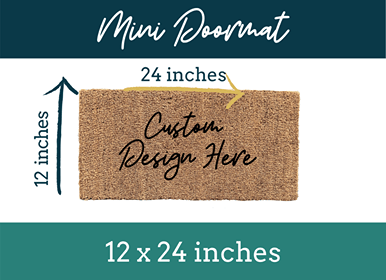 Custom Mini Doormat | Small Playhouse Doormat | Nickel Designs