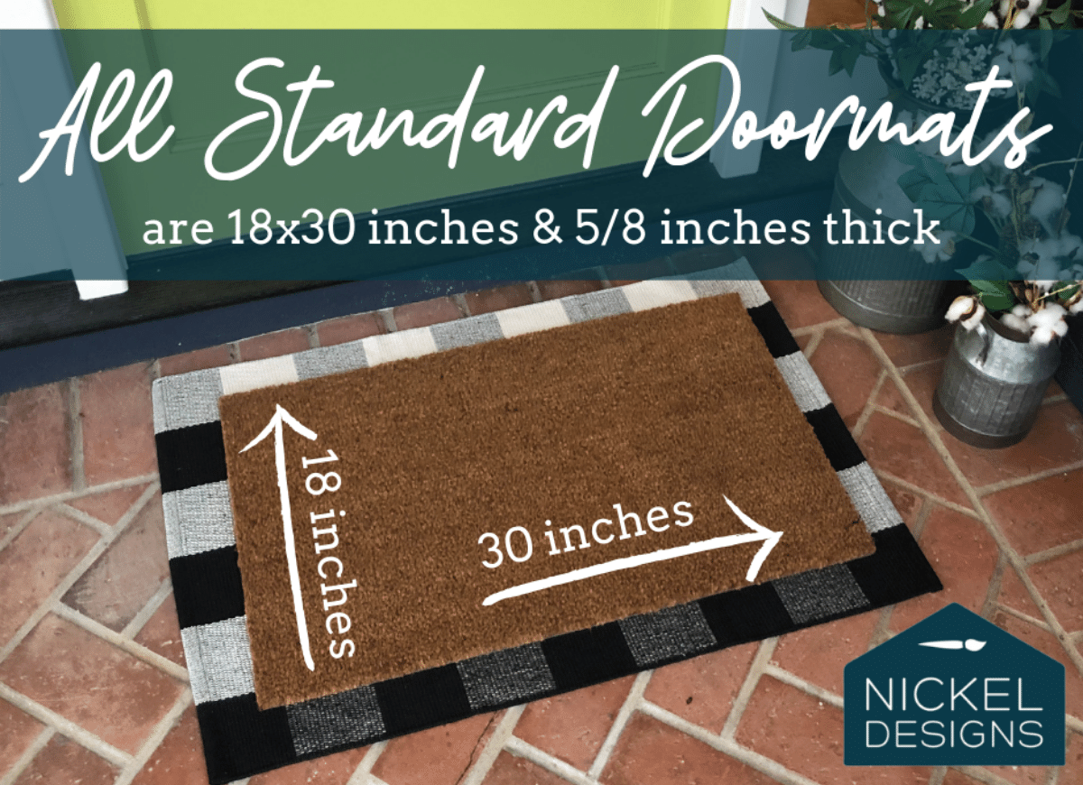 Gingerbread Man Christmas Doormat | Holiday Door Mats and Decor