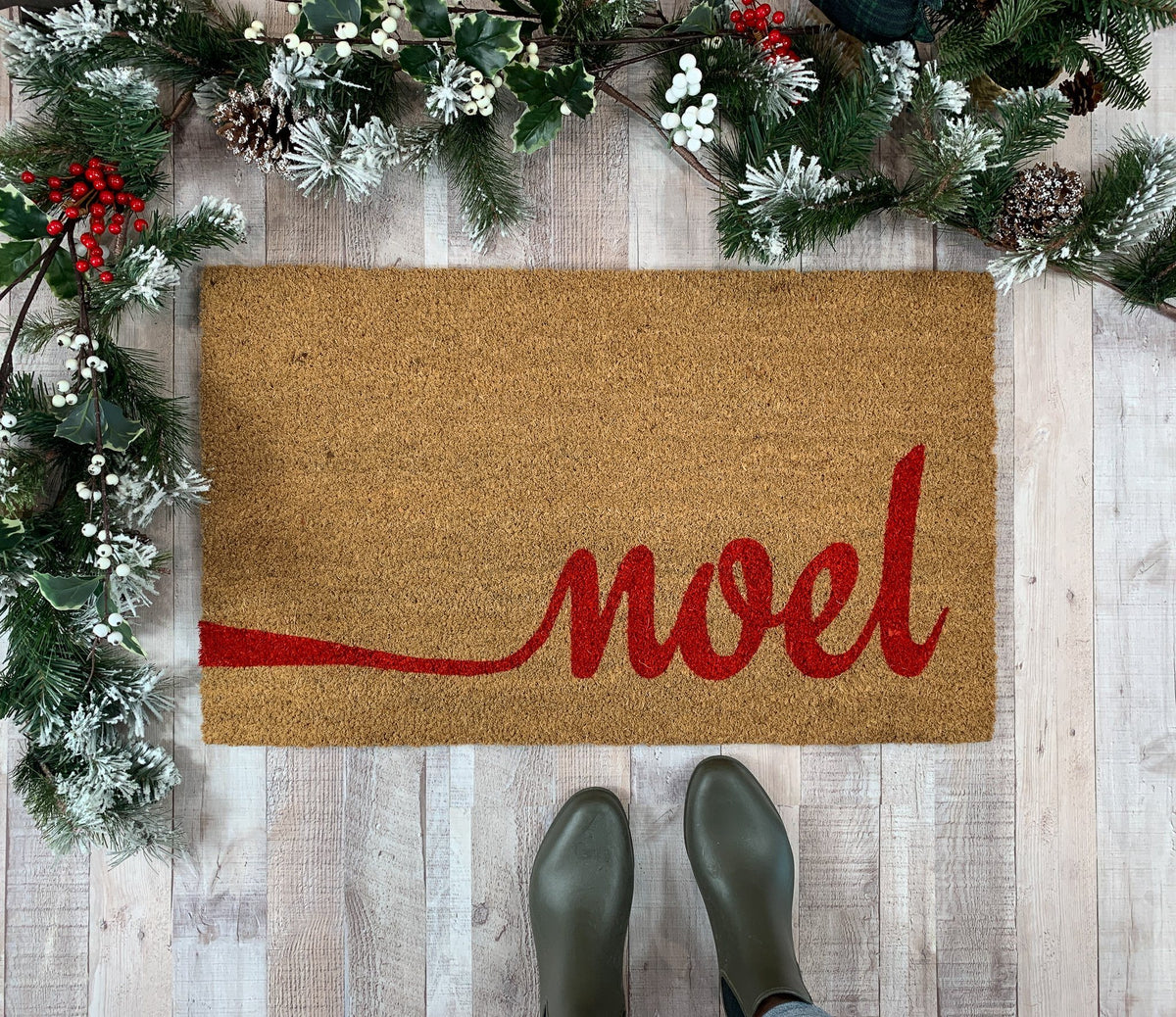 Noel Holiday Doormat | Winter Door Mats | Nickel Designs Doormats
