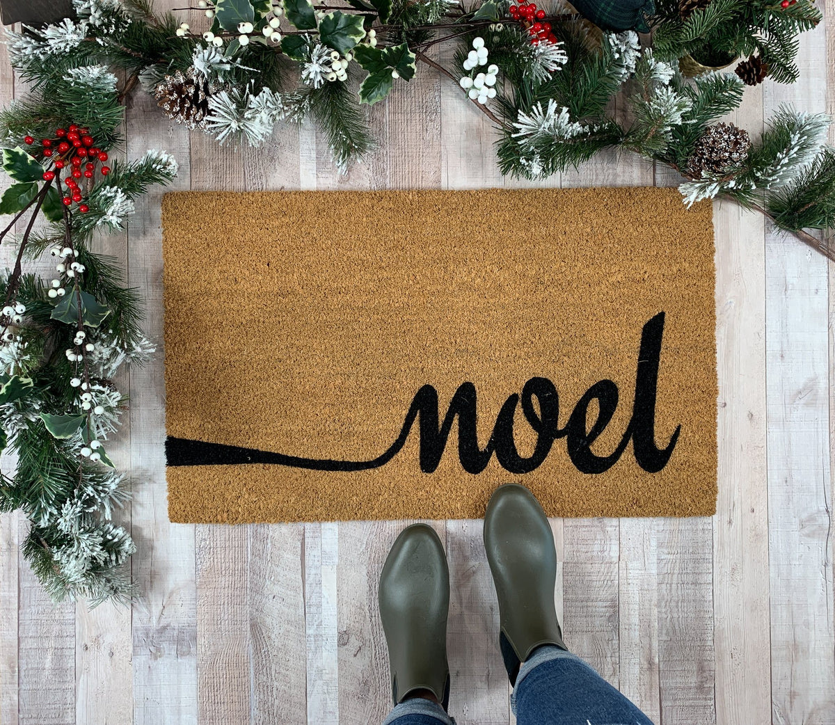 Noel Holiday Doormat | Winter Door Mats | Nickel Designs Doormats