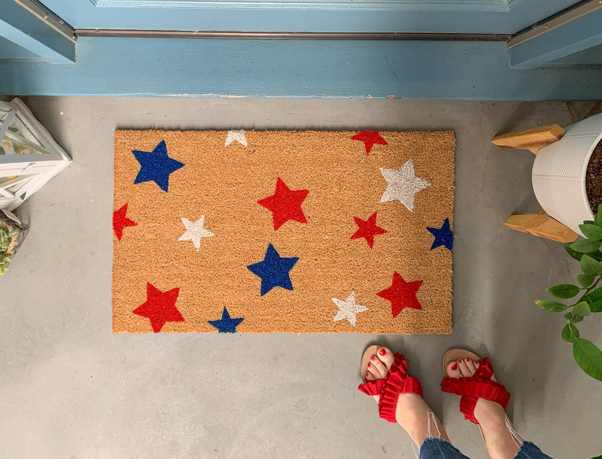 Summer Stars Pattern Doormat | Summer Doormats by Nickel Designs