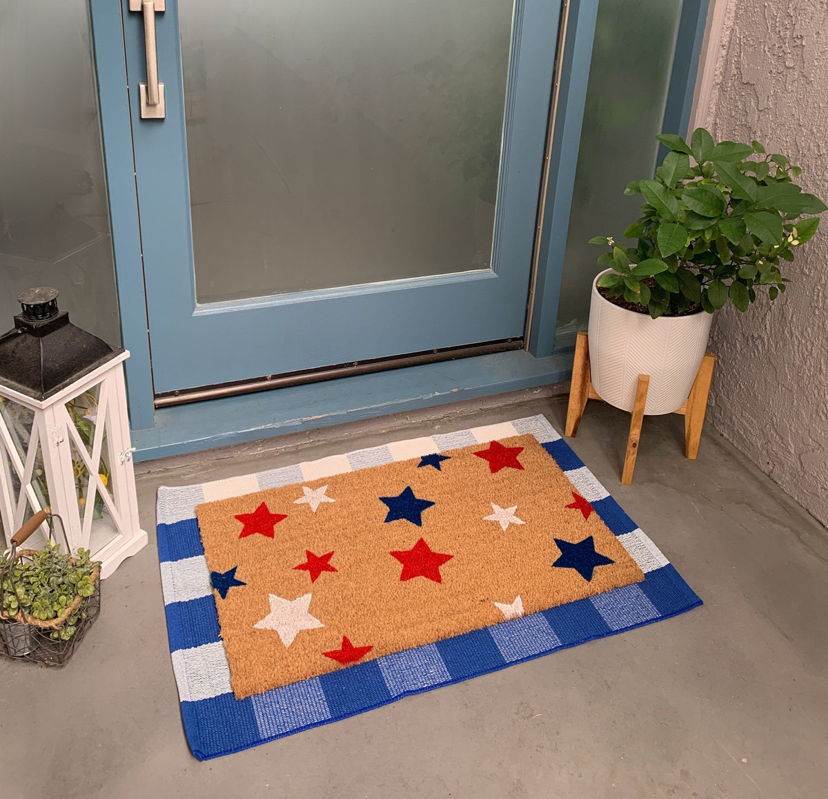 Summer Stars Pattern Doormat | Summer Doormats by Nickel Designs
