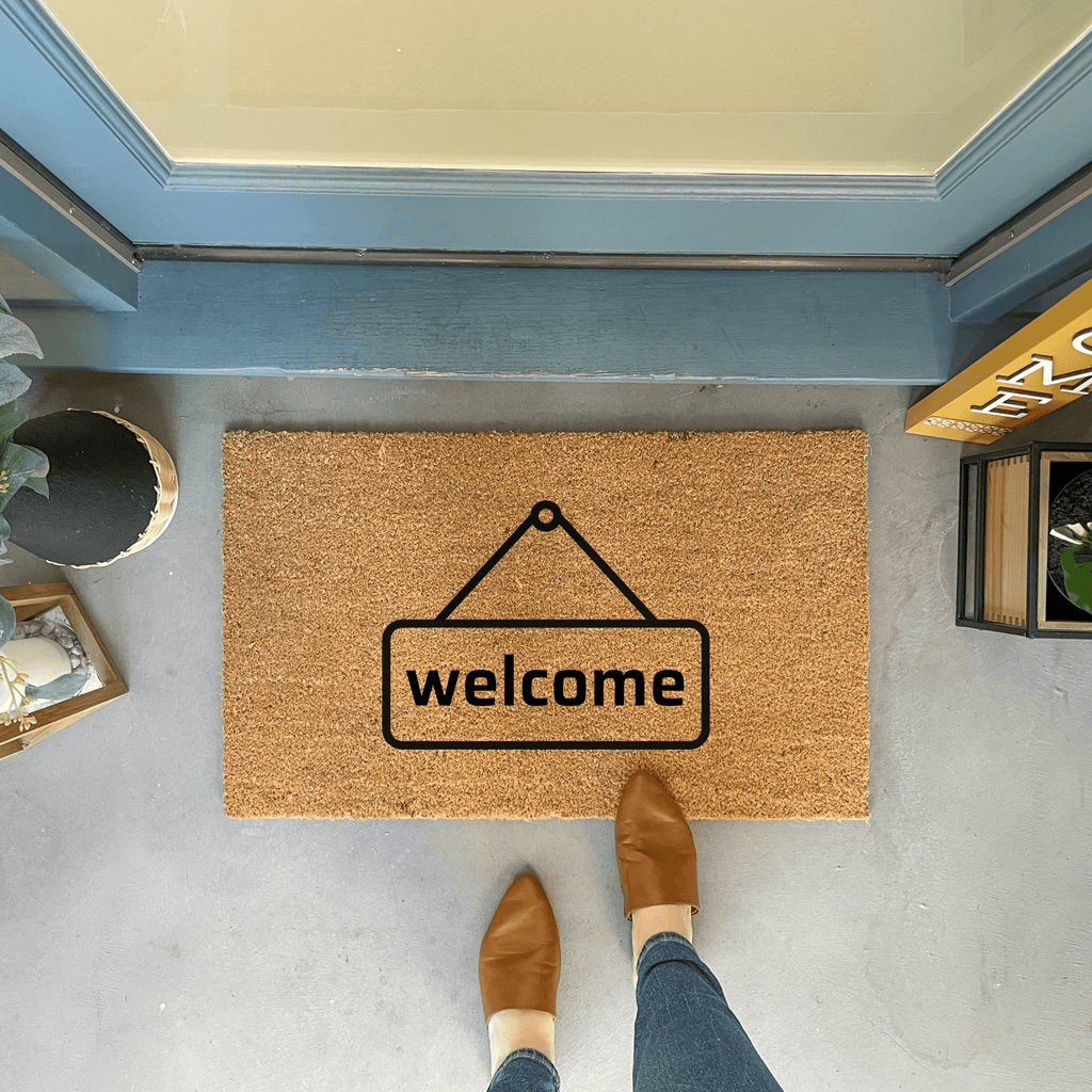 Welcome Sign Doormat