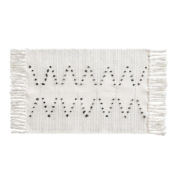 Woven Cream Accent Rug