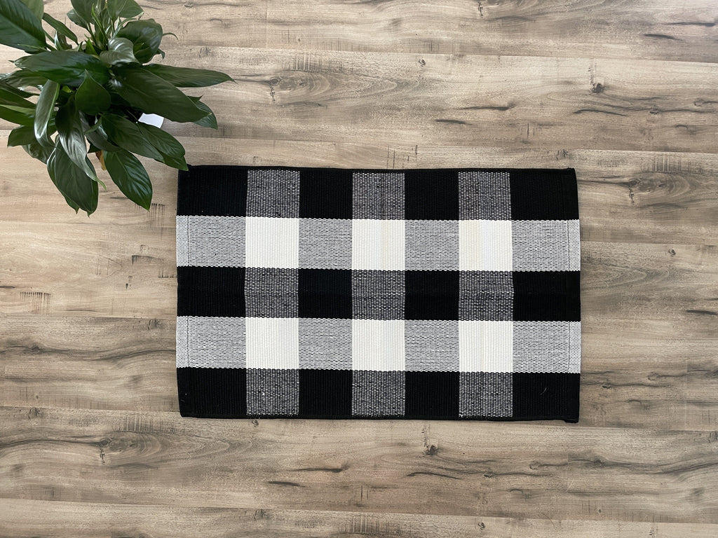 Mini Buffalo Check Doormat Layering Rug | Playhouse Rugs